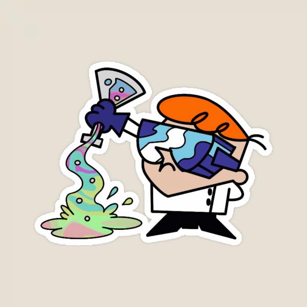 Dexter’s Laboratory Mad Genius Experiment Sticker