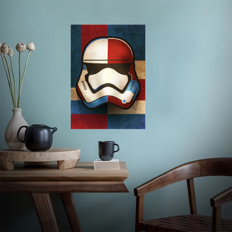 Star Wars Stormtrooper First Order Shapes poster Poster