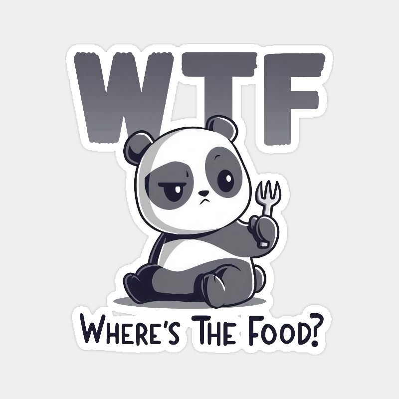 Where’s My Food Panda Energy Sticker